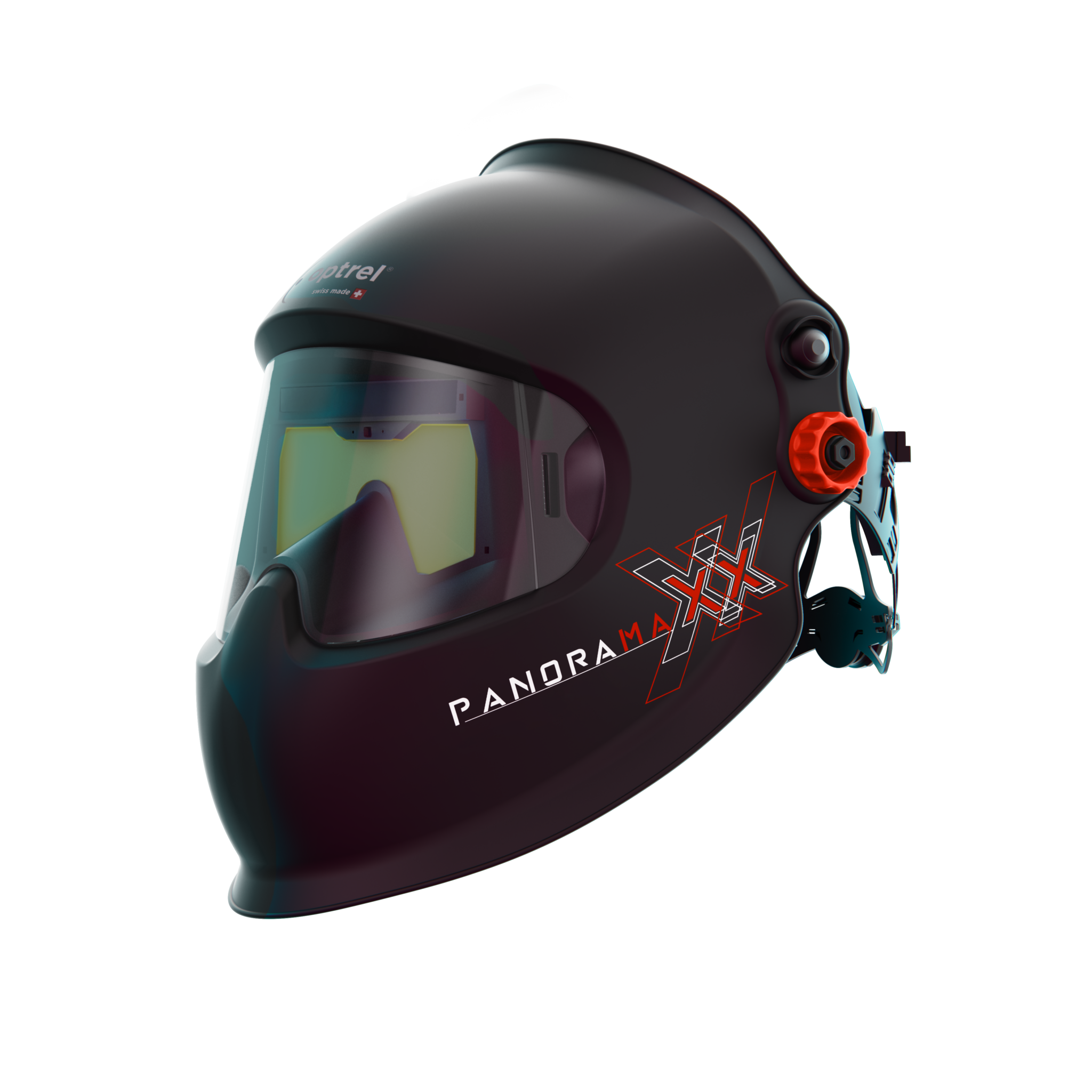 Panoramaxx L - Black: Passive Laser Helmet | Swiss Made | Optrel USA