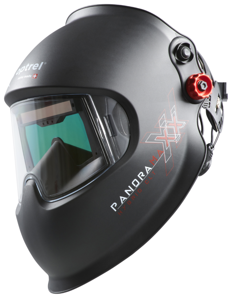 Panoramaxx Hybrid CLT-Black: Laser-Welding Helmet - Optrel US