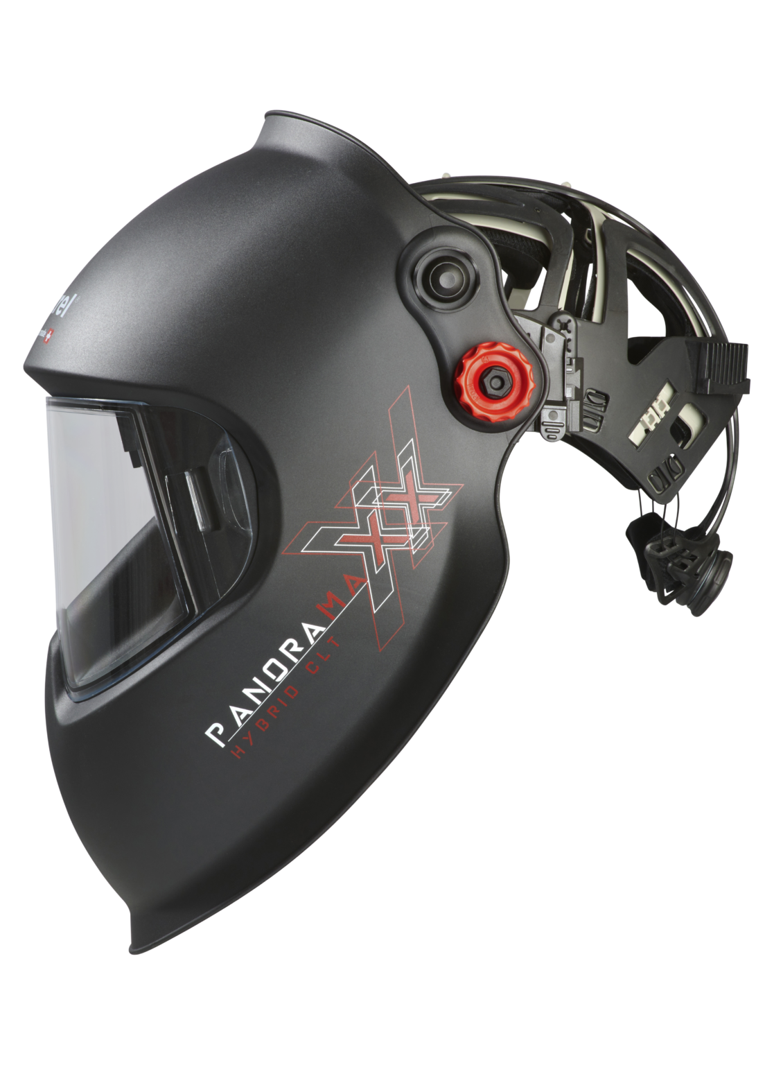 Panoramaxx Hybrid CLT-Black: Laser-Welding Helmet - Optrel US