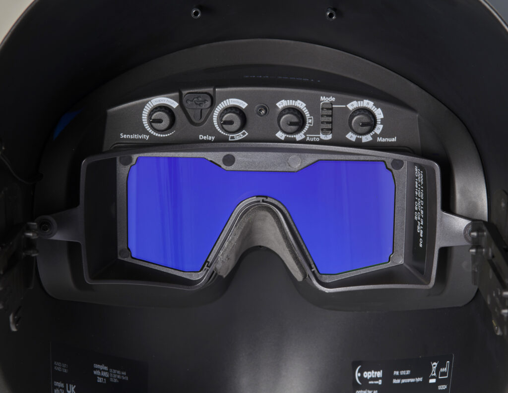 Panoramaxx Hybrid - Black: Laser-Welding Helmet - Optrel US